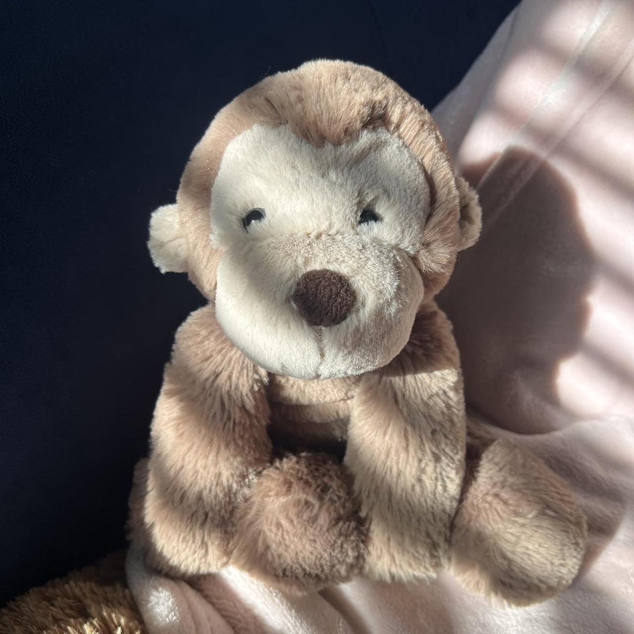 jellycat smudge monkey plush medium nwt htf one of... - Depop