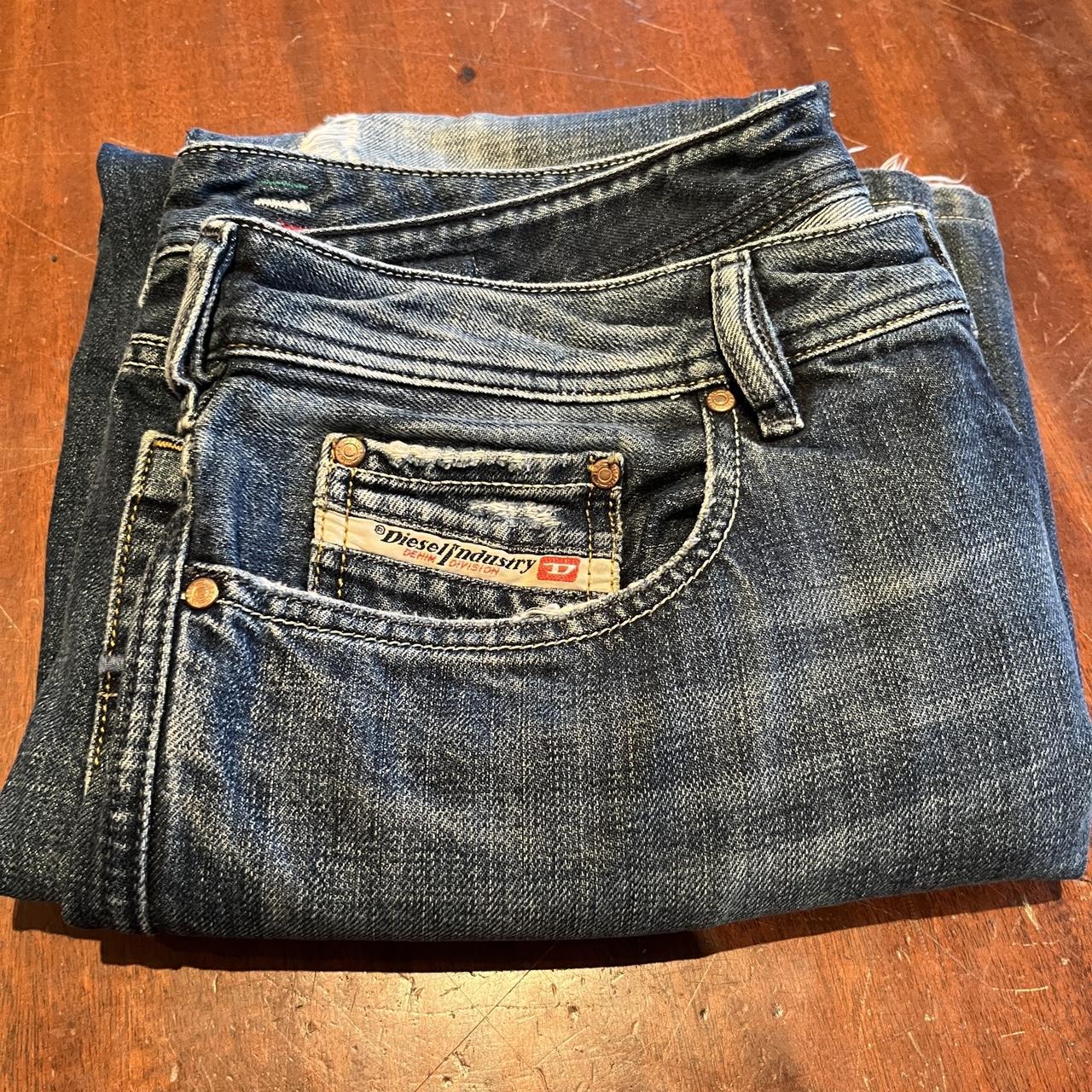 Diesel zathan jeans wash 0071S low rise - Depop