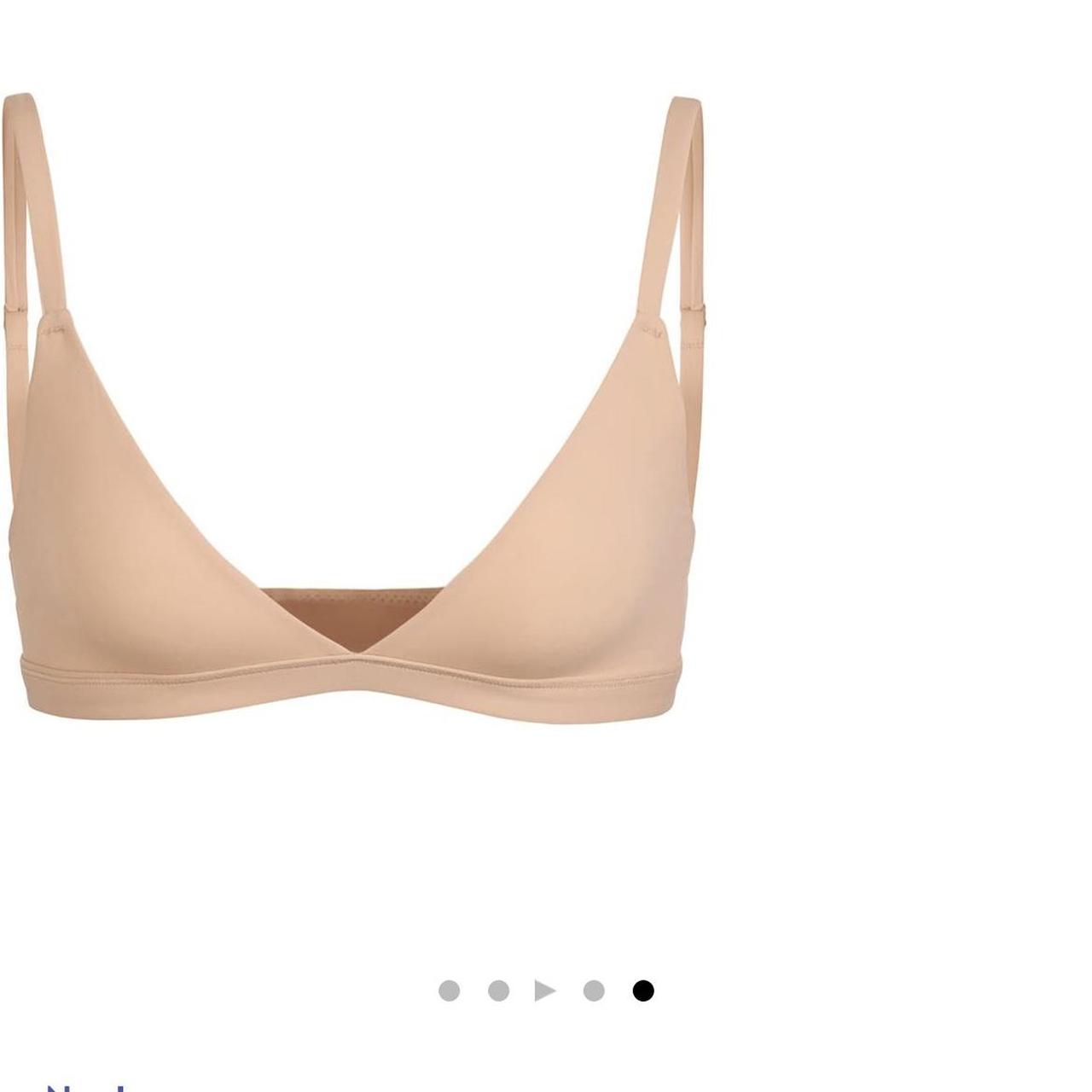 Skims fits everybody triangle bralette size small... - Depop