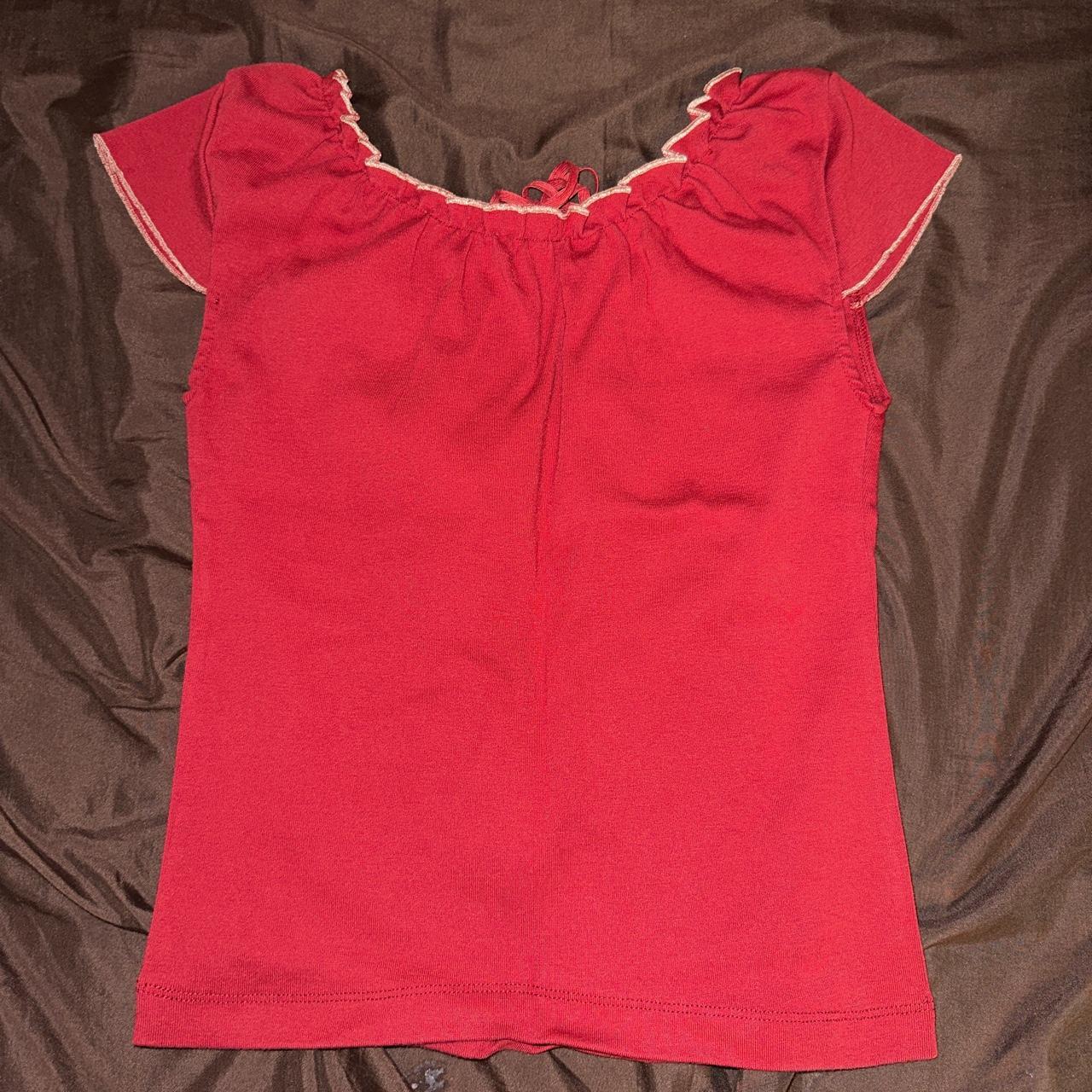 Y2K red top Brand: red head Size Small In... - Depop