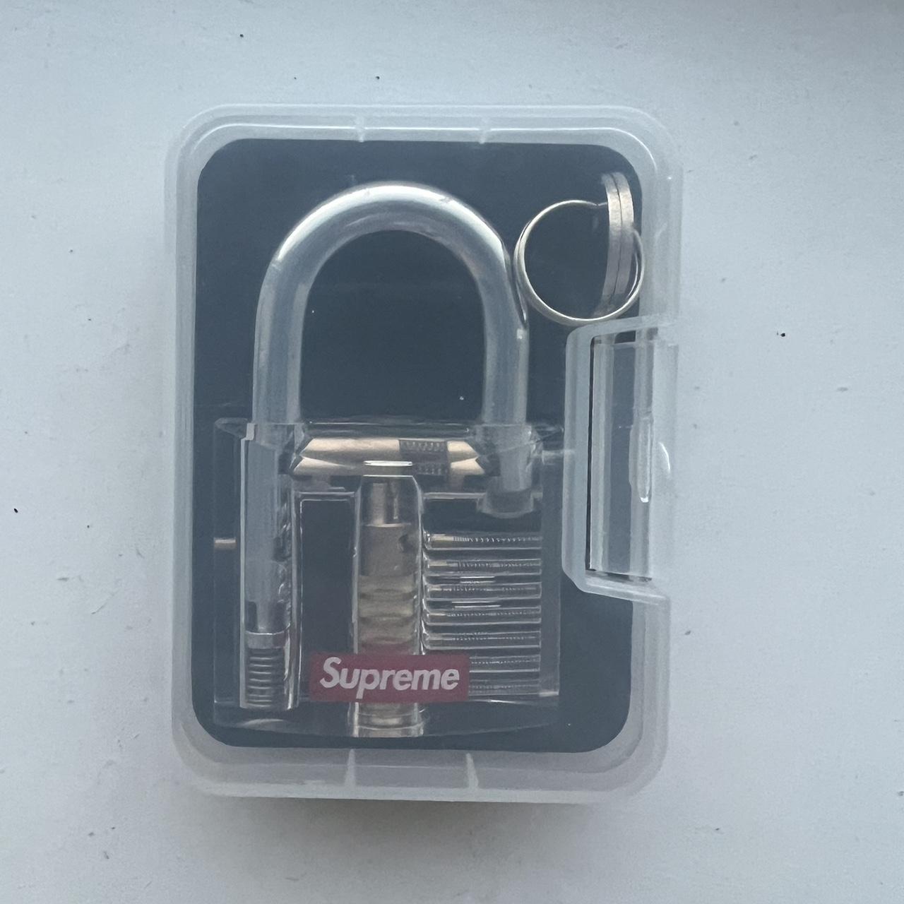 Transparent Supreme Lock Only been out on display... - Depop