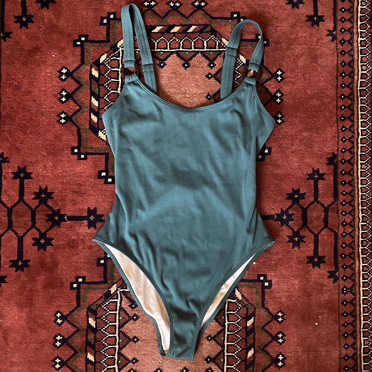 LA Hearts by PacSun Women's Green Swimsuit-one-piece | Depop