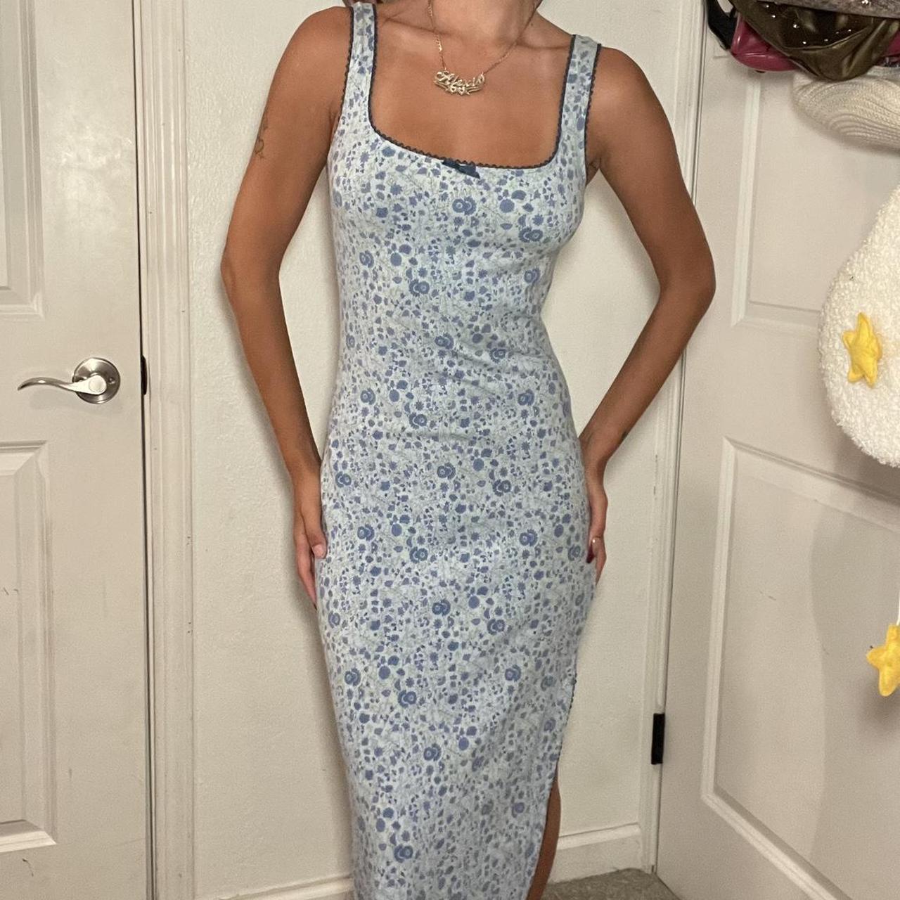 vintage victoria’s secret country cotton maxi floral... - Depop