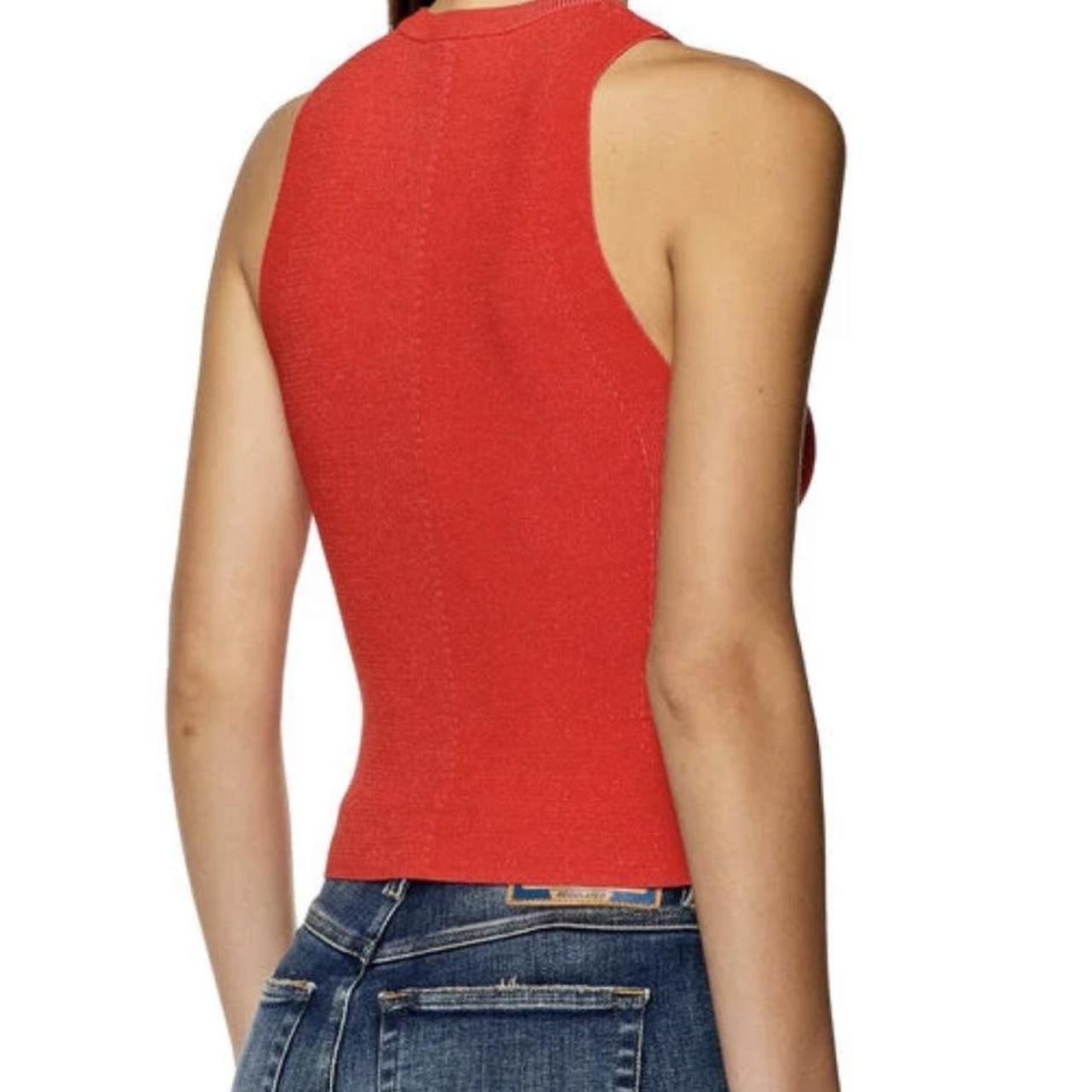 DIESEL red cut out top. Only work twice. Perfect... - Depop