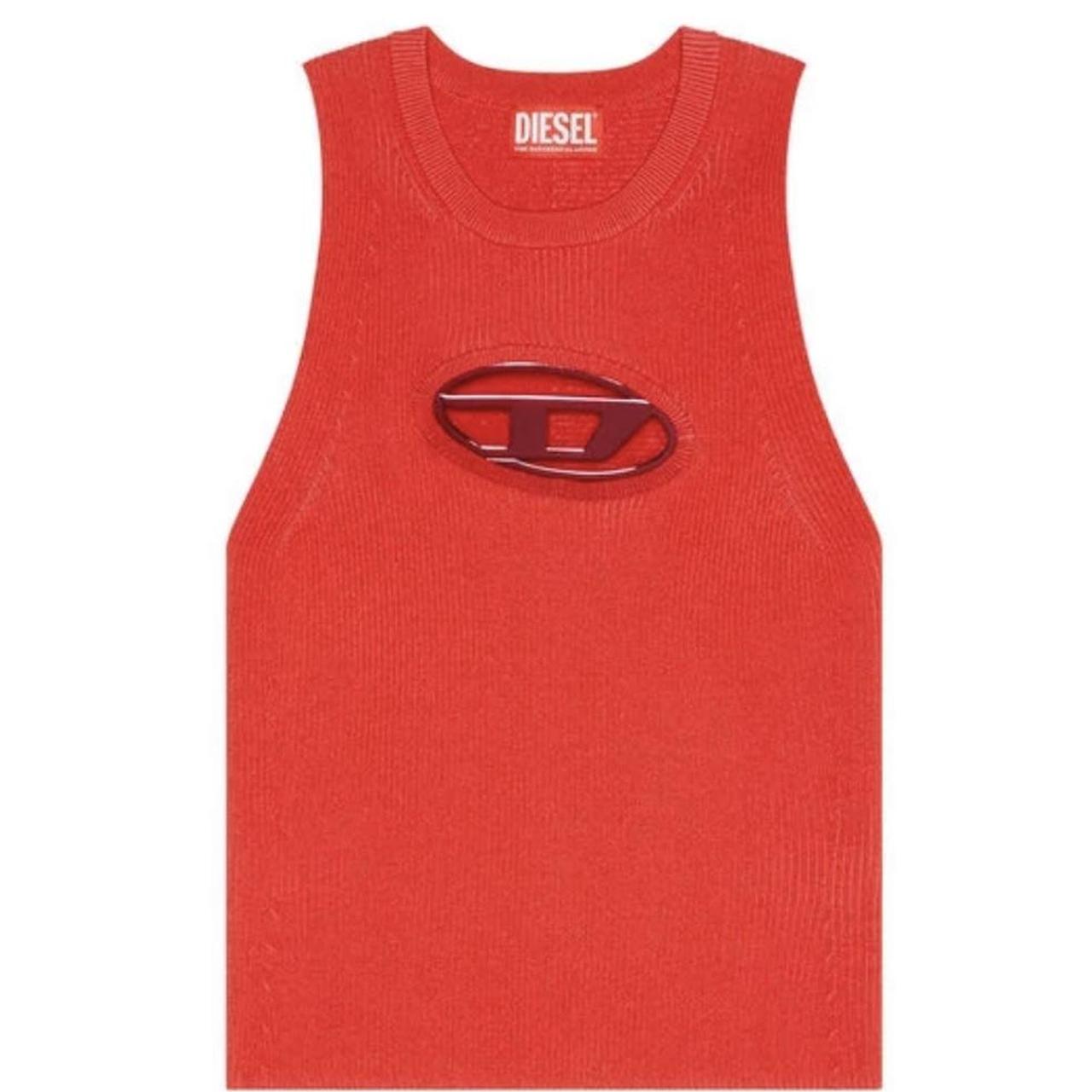 DIESEL red cut out top. Only work twice. Perfect... - Depop