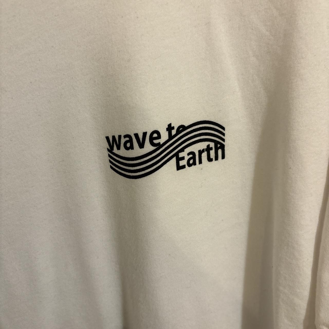 wave to earth white tour shirt new & never worn - Depop