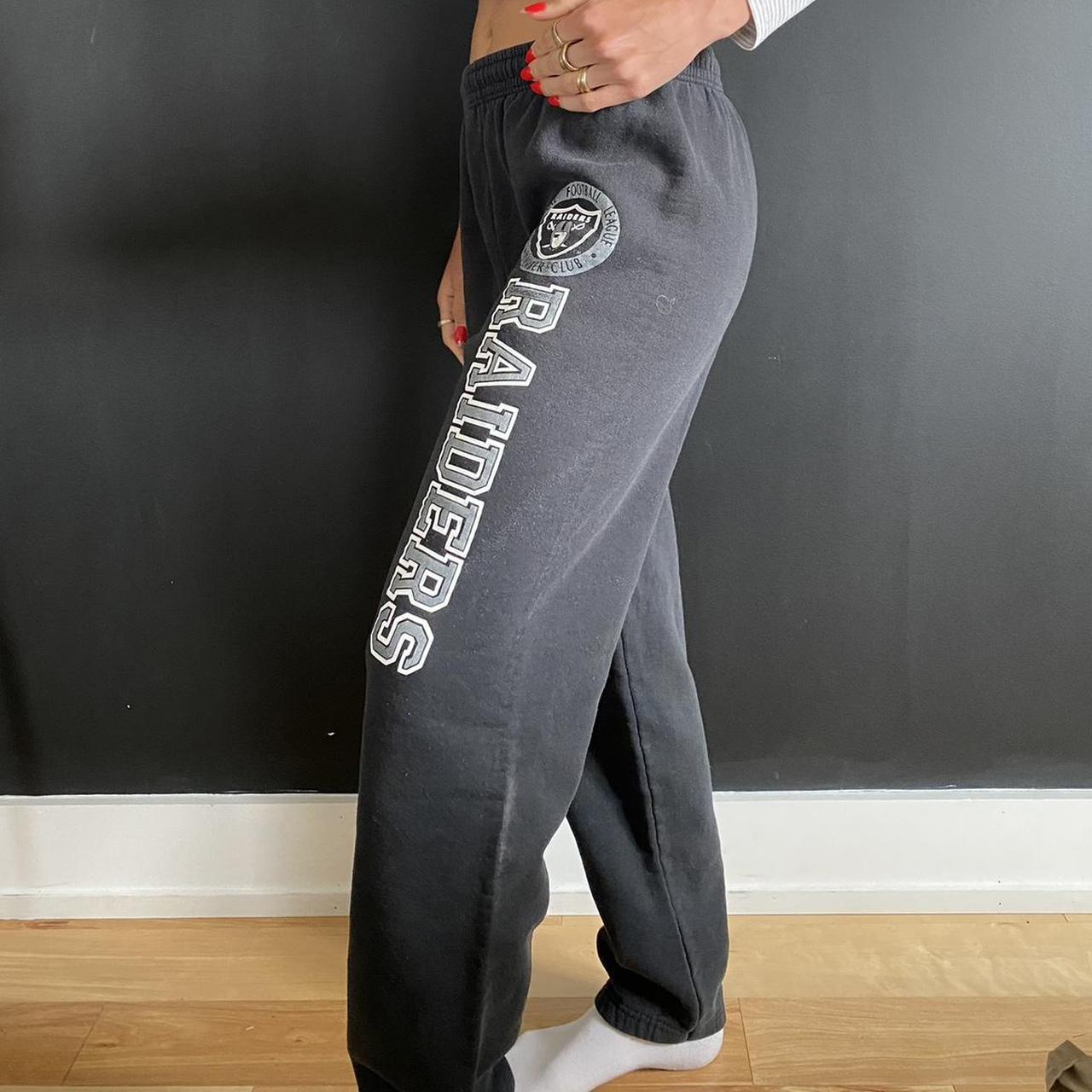 NFL Men's Black and Grey Joggers-tracksuits | Depop