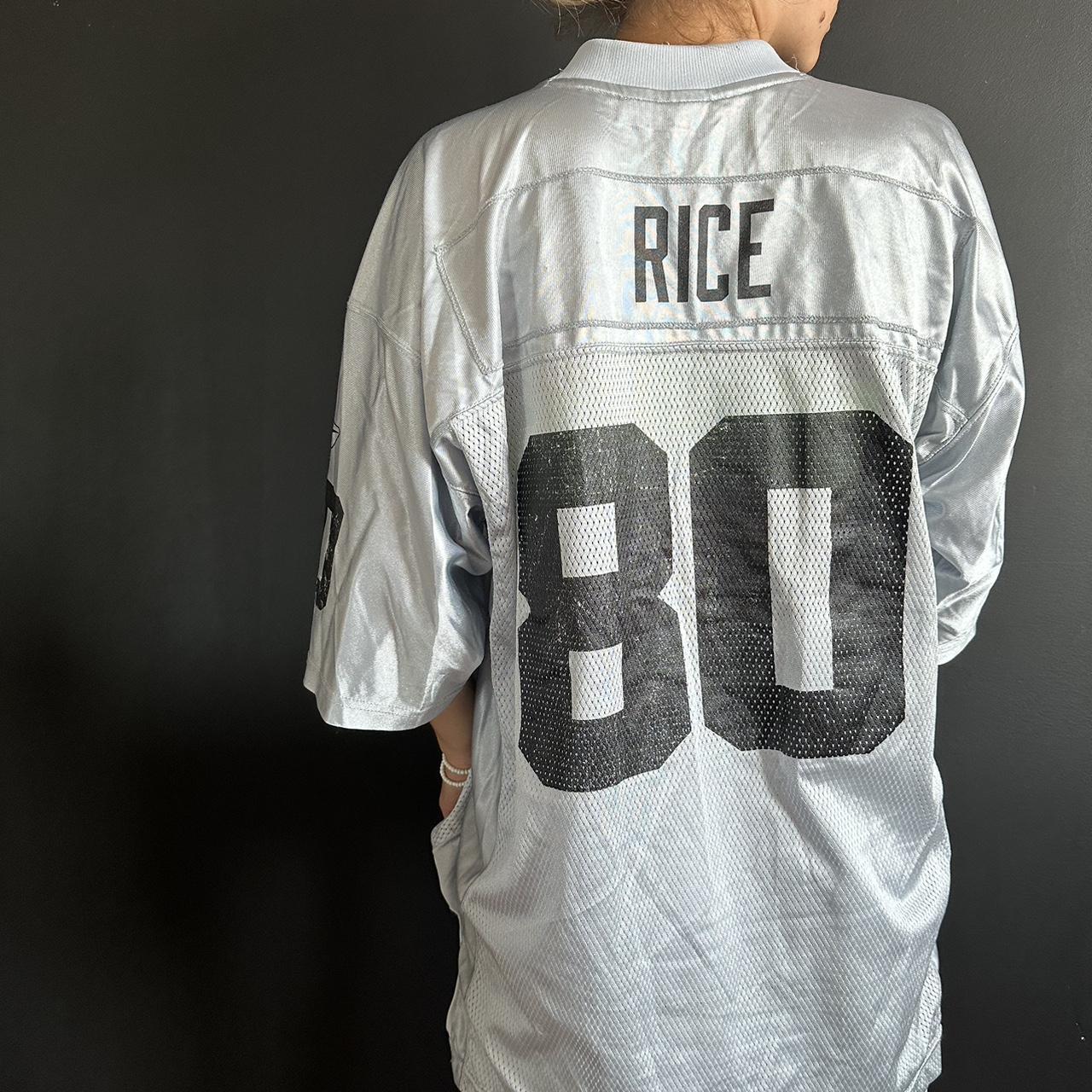 Vintage NFL jersey Raiders Rice jersey Football... - Depop