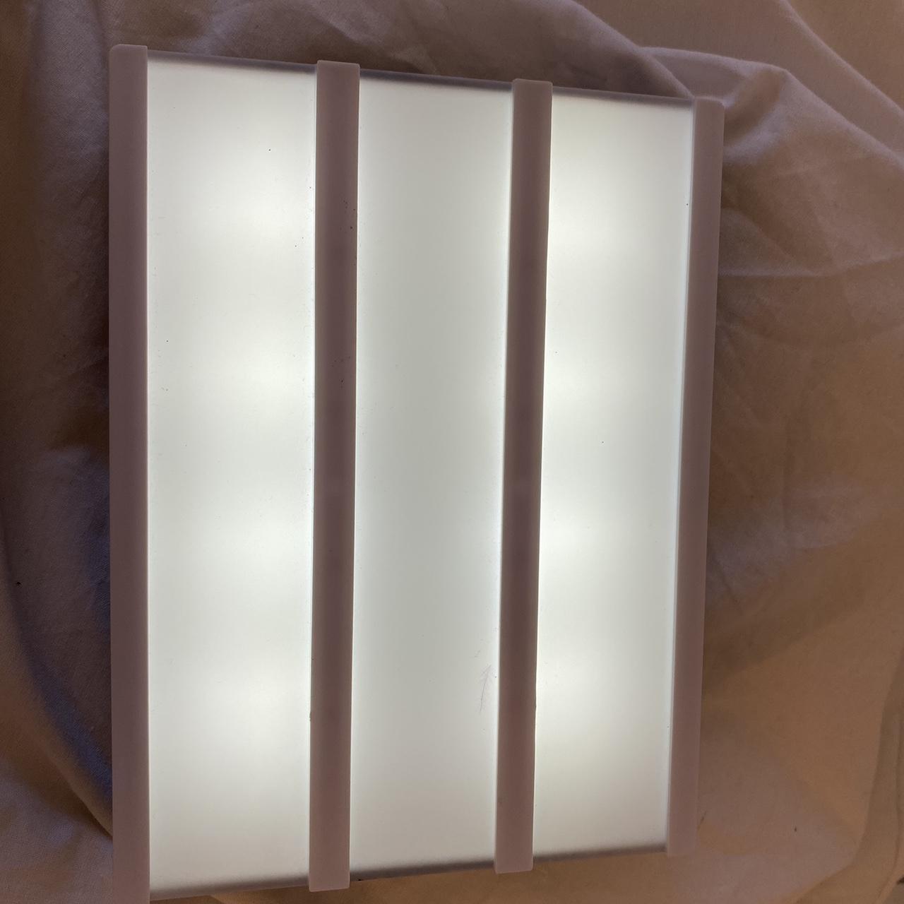 LED light up box with letters and fun shapes -good... - Depop