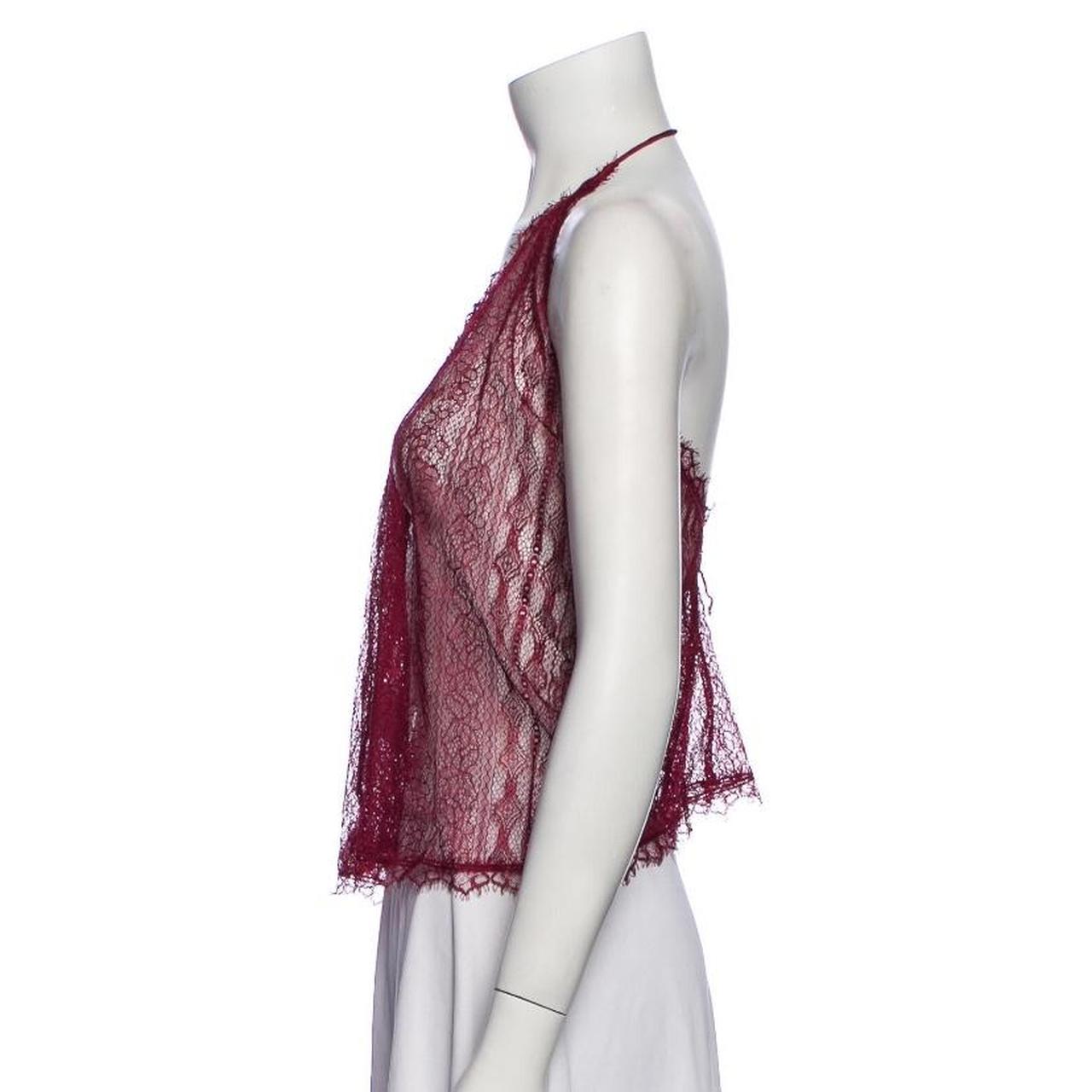 Jonathan Simkhai red lace halter top Lace.... - Depop