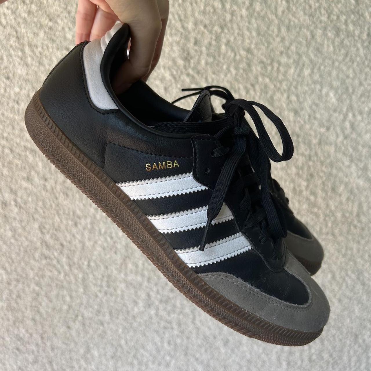Black Adidas sambas. Used, condition as pictured.... - Depop