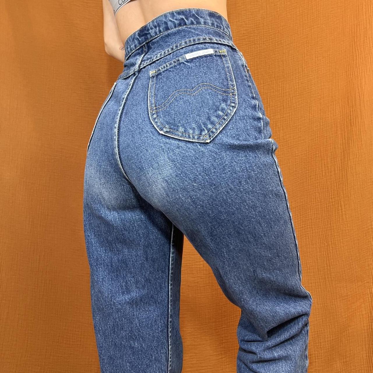 Vintage 80s 90s High Waisted Medium Wash Mom Jeans Depop