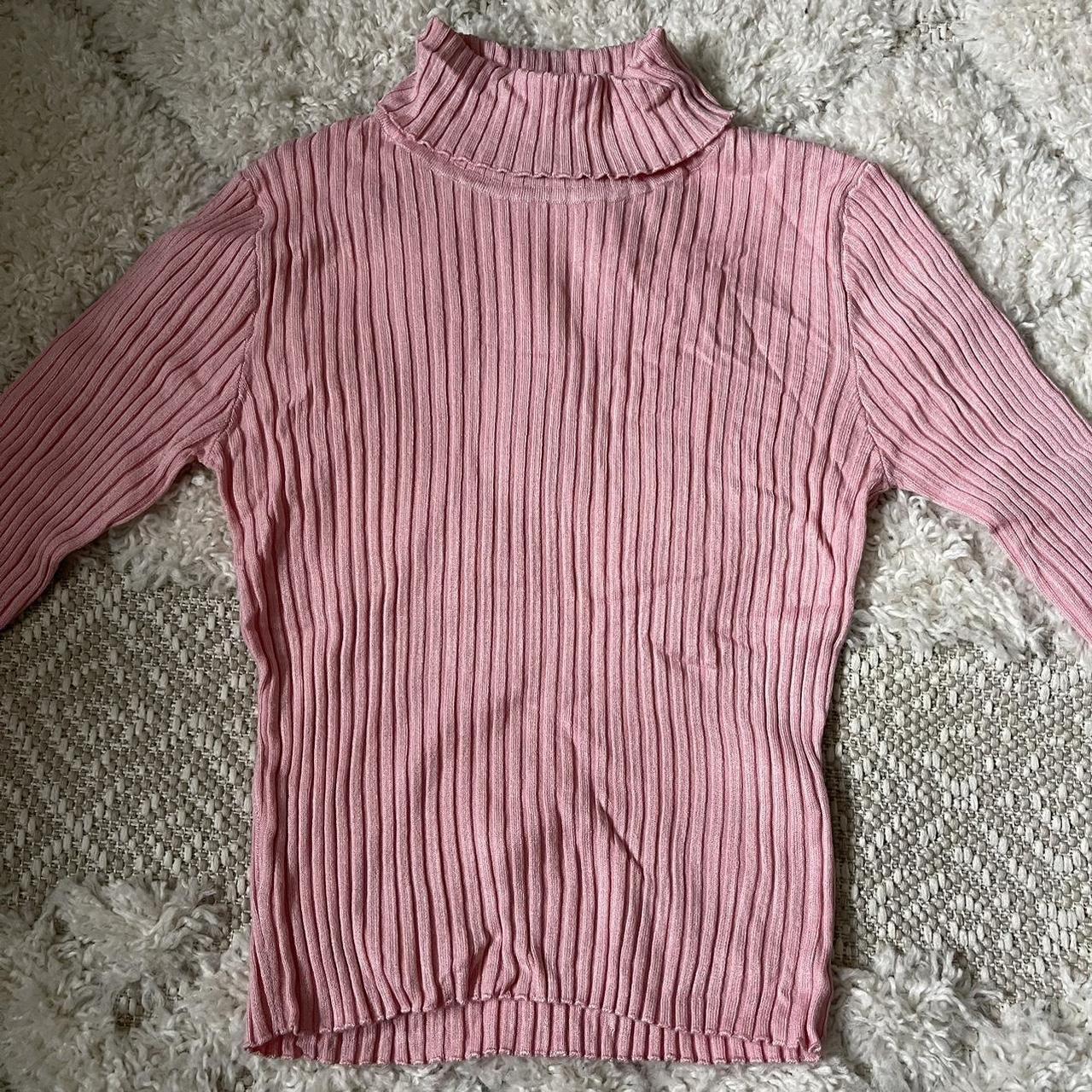 Threadbare Pink Turtle Neck Long Sleeve Top Never Worn Depop