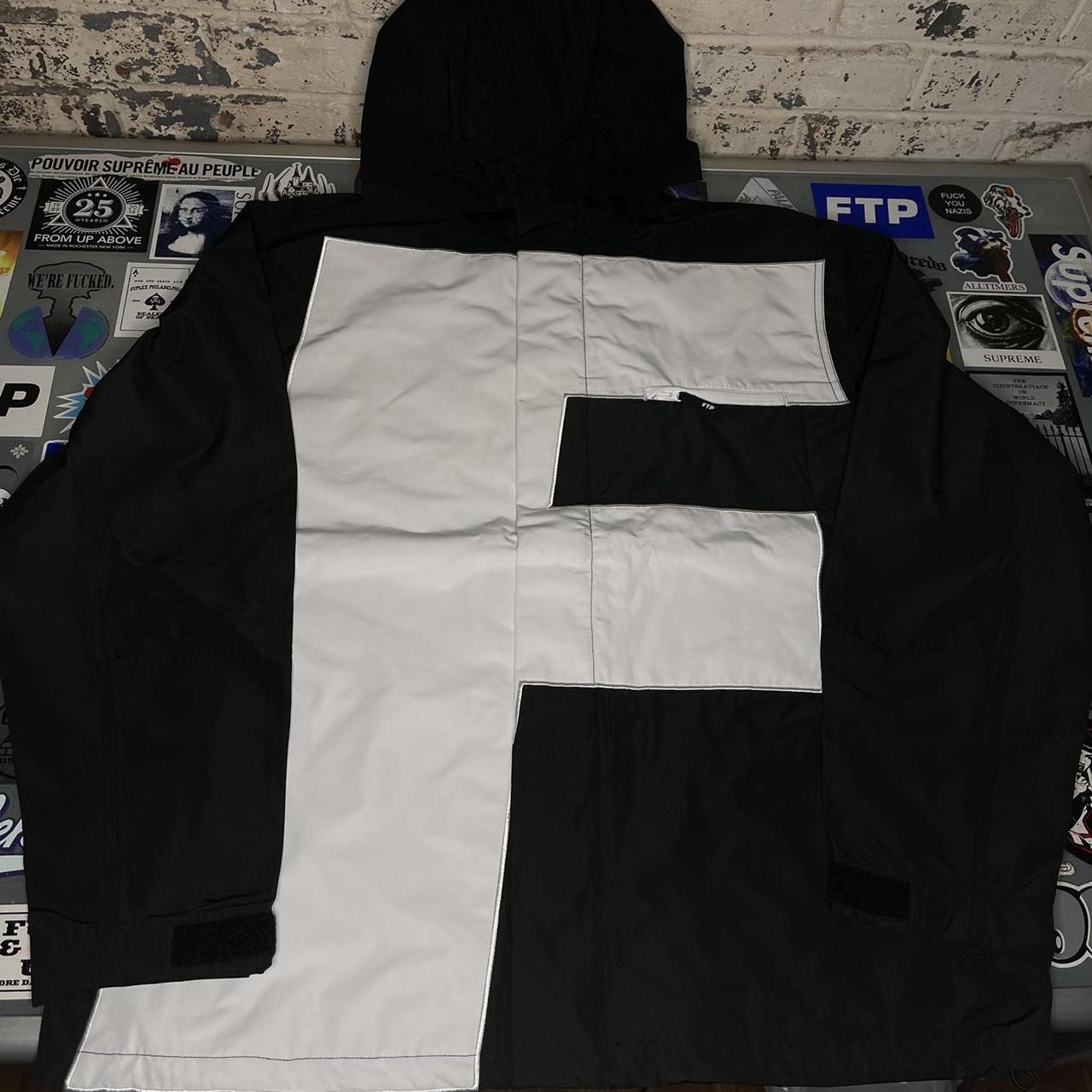 FTP F Logo Parka Black Large Brand new, never worn... - Depop