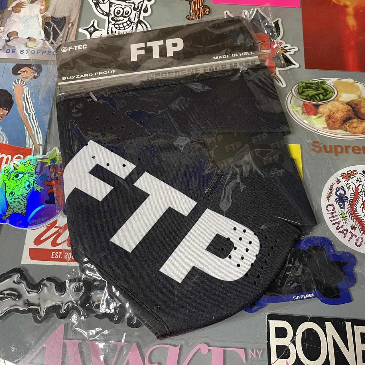 FTP Logo Neoprene Face Mask Black Brand new, never... - Depop
