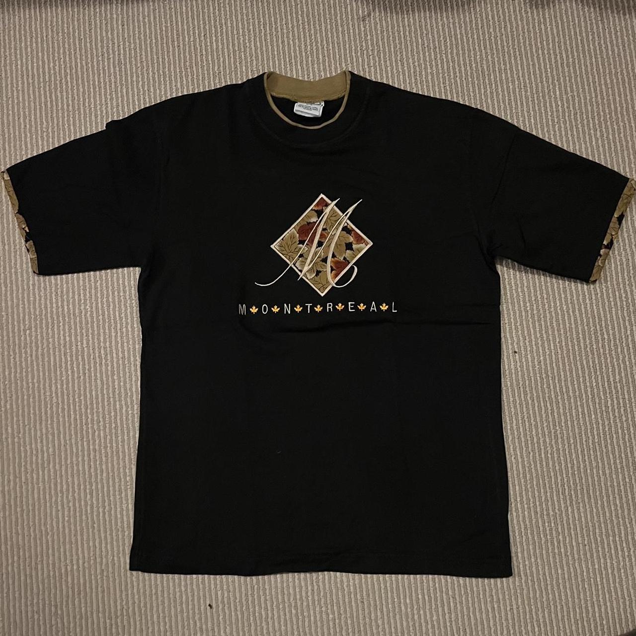 Vintage Montreal ringer tee with inside lining sz M... - Depop