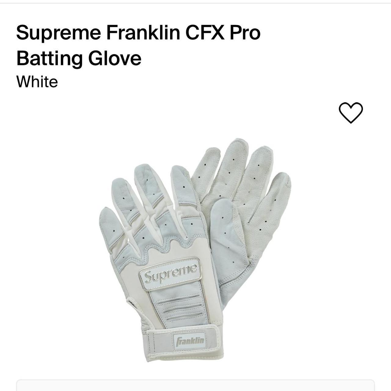 White Supreme X Franklin Pro batting glove sz L fits... - Depop
