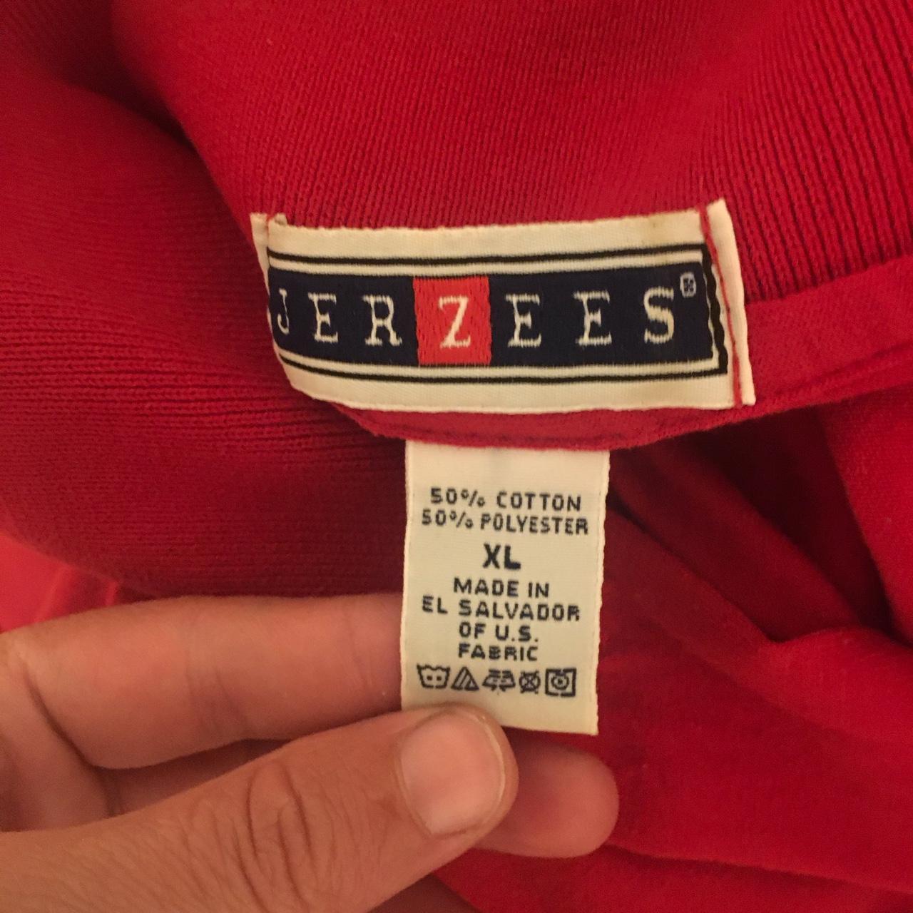 🎱 Jerzees polo 🎱 vintage red Jerzees polo T-shirt .... - Depop