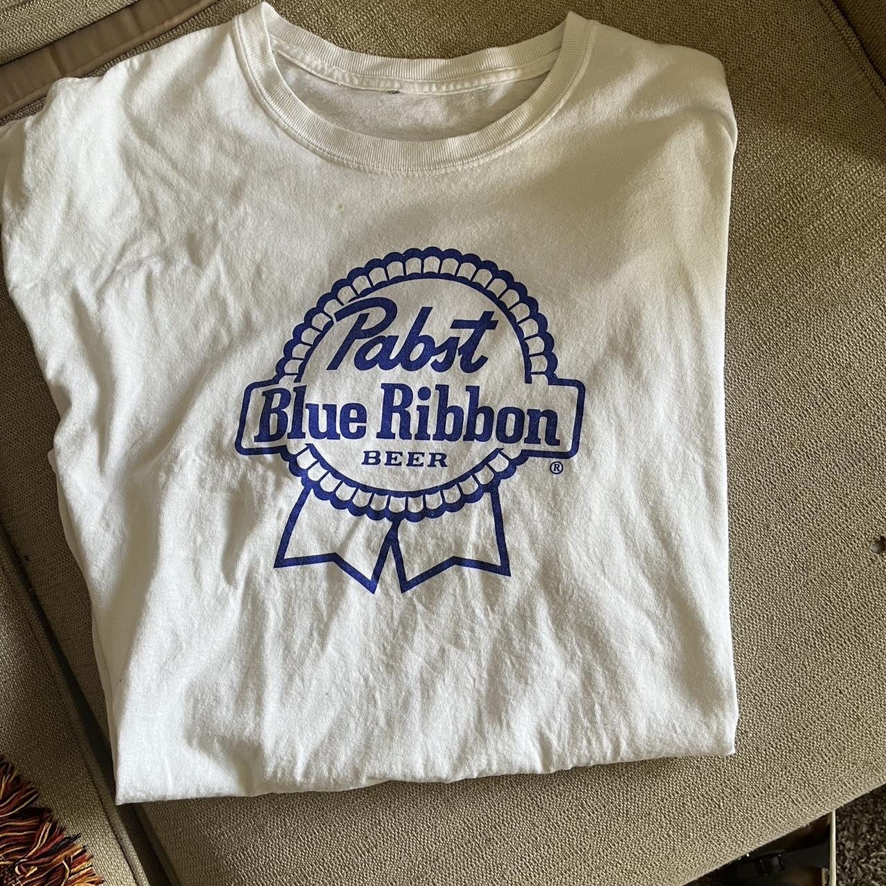 Pabst blue ribbon pbr t shirt No tag but fits like... - Depop