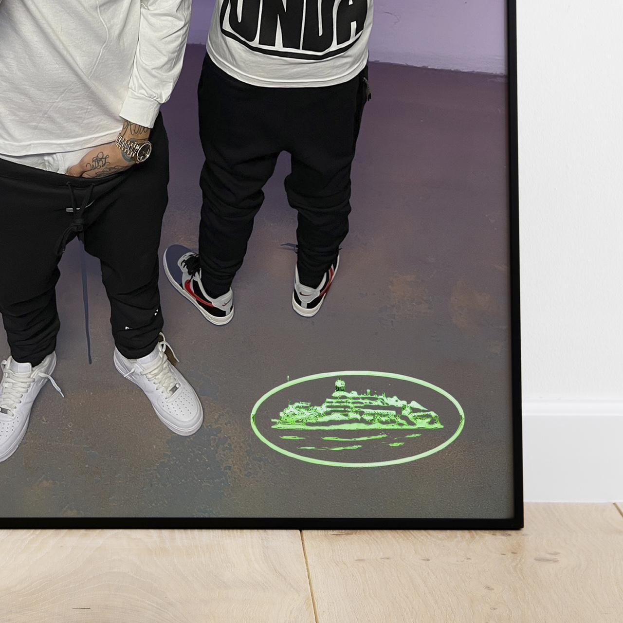 Corteiz x Central Cee - A3 Poster. Featuring green... - Depop