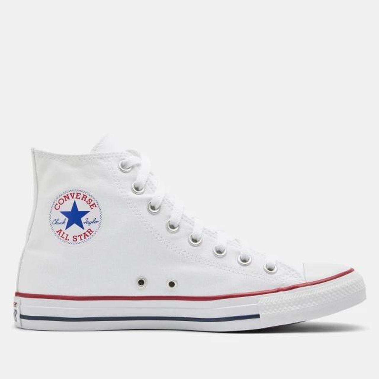 Converse White High Top Brand New - No Box Au Size 7... - Depop