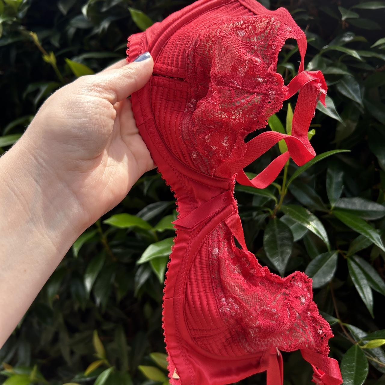 Gorgeous red Dita Von Teese X Madame X bra in 10C!... | Depop