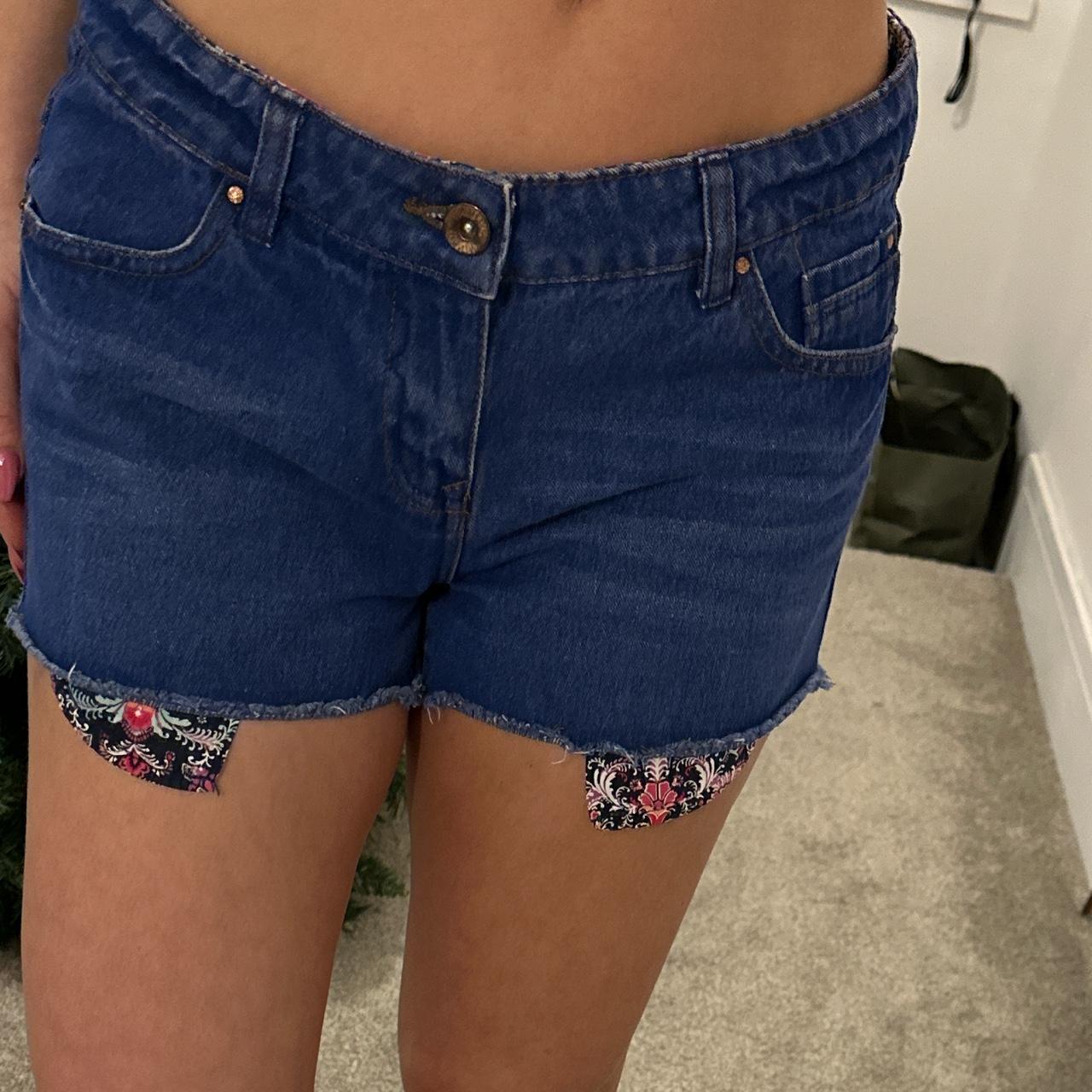 New Look denim low rise hotpant / shorts #newlook... - Depop