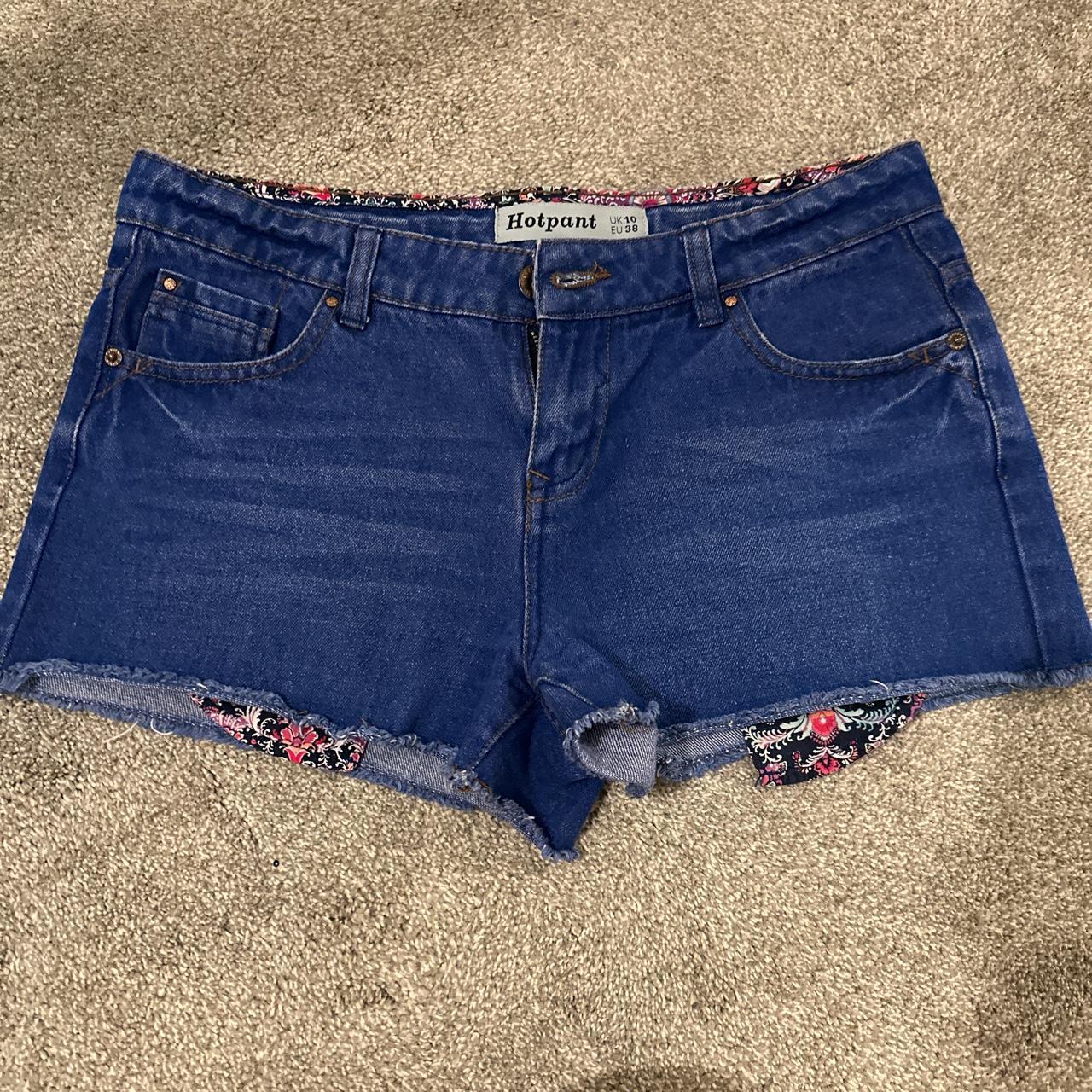 New Look denim low rise hotpant / shorts #newlook... - Depop