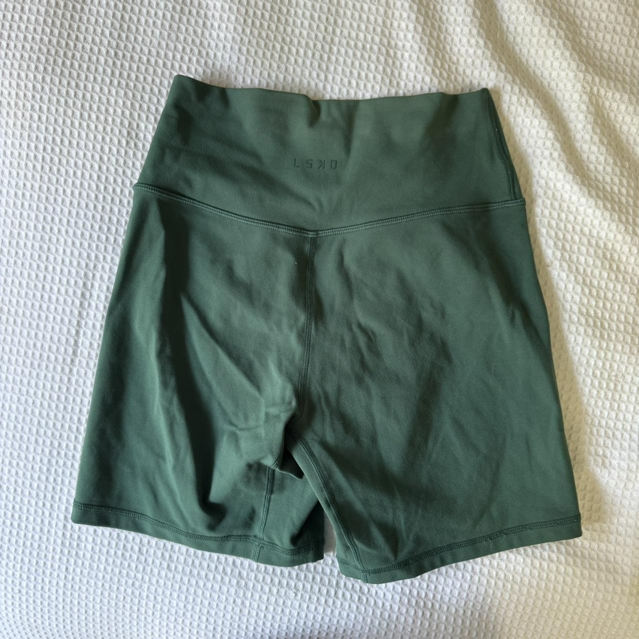 Green LSKD cross over bike shorts - S These were my... - Depop
