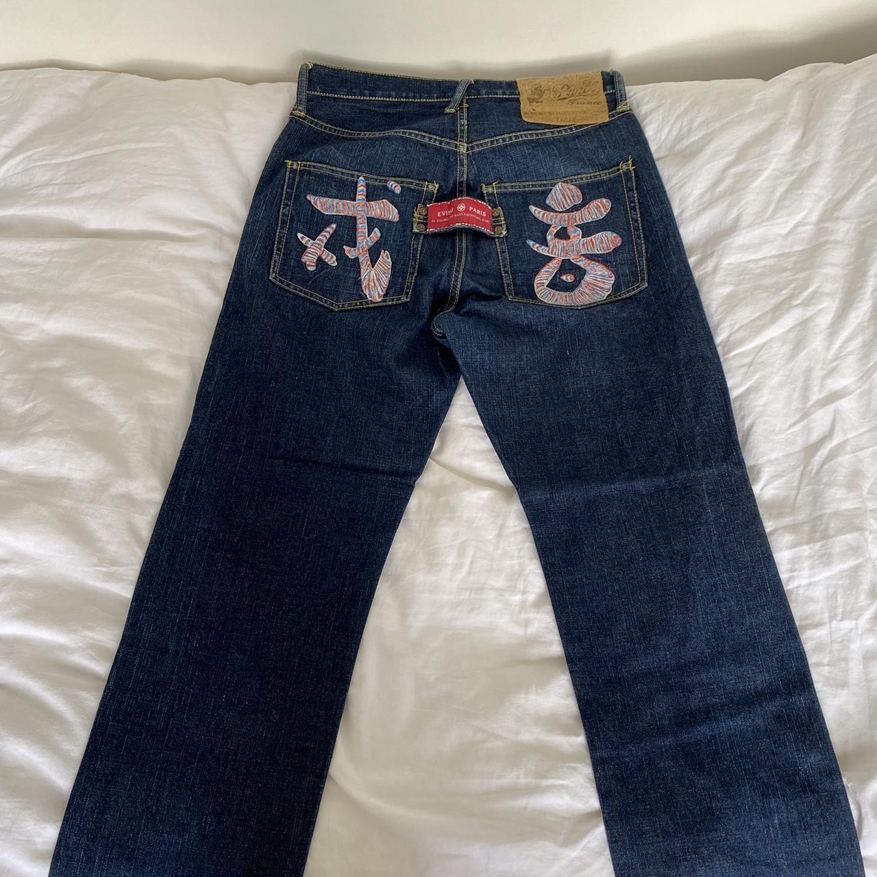 Men’s Evisu Straight leg Jeans Evisu x Paris... - Depop