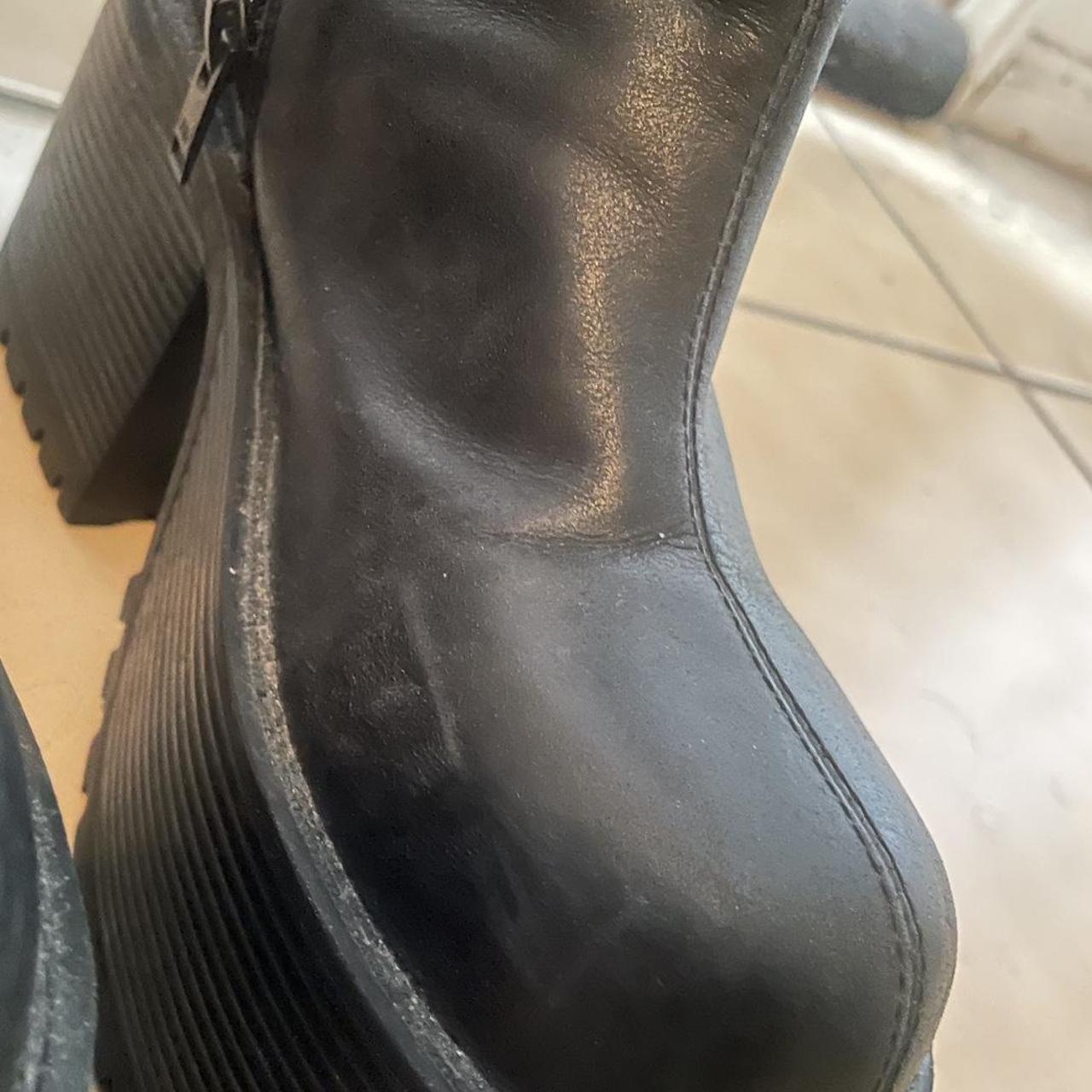 UNIF Women's Black Boots | Depop