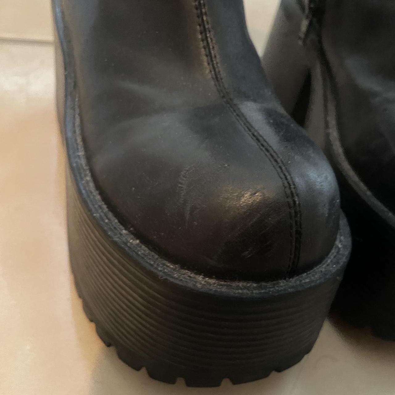 UNIF Women's Black Boots | Depop