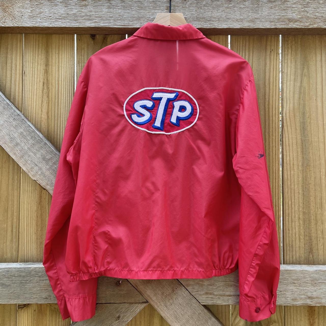 70s-80s STP windbreaker. Some staining throughout... - Depop