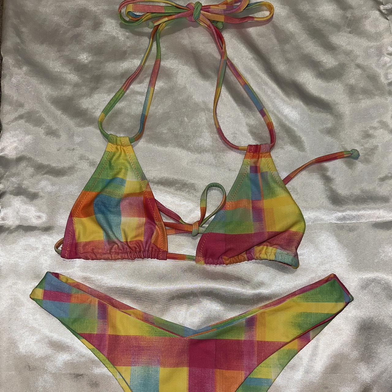 KULANI KINI Small top + Medium bottoms 🩷🤍💚 only worn... - Depop