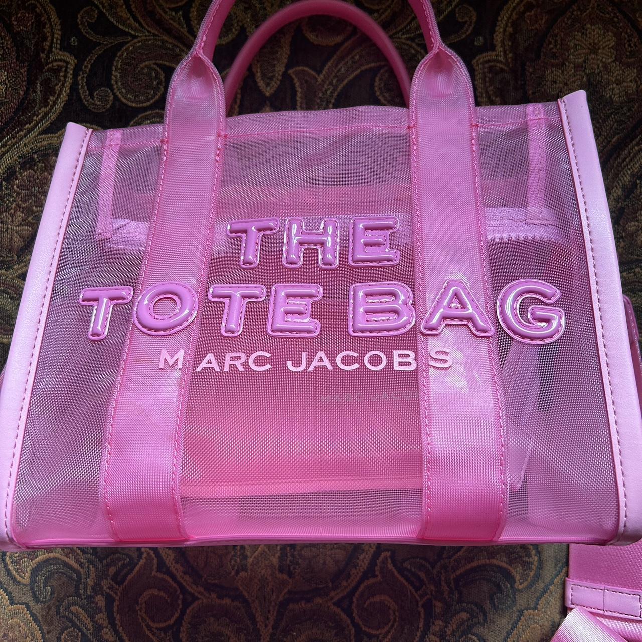 Pink Marc Jacobs tote bag small. In excellent... - Depop