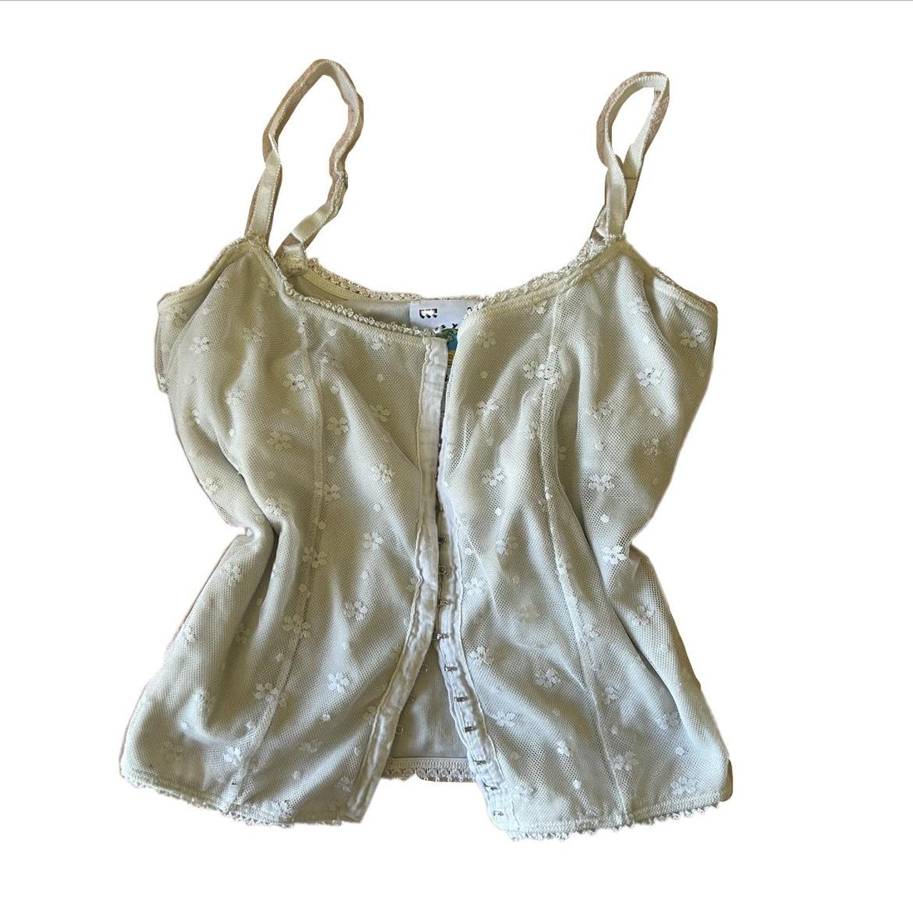 UNIF Women's White Vest | Depop