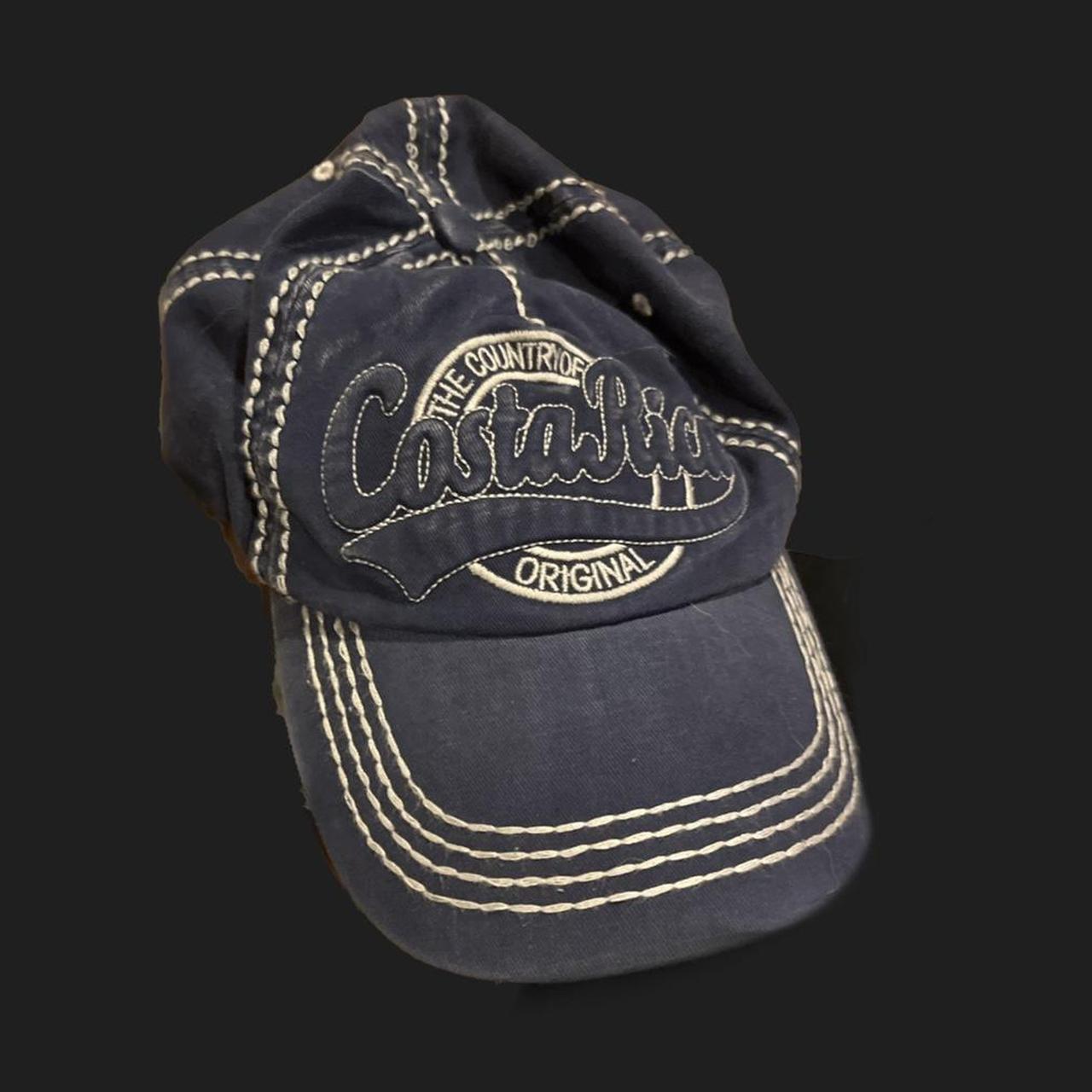 y2k denim costa rica hat next day shipping! open... - Depop