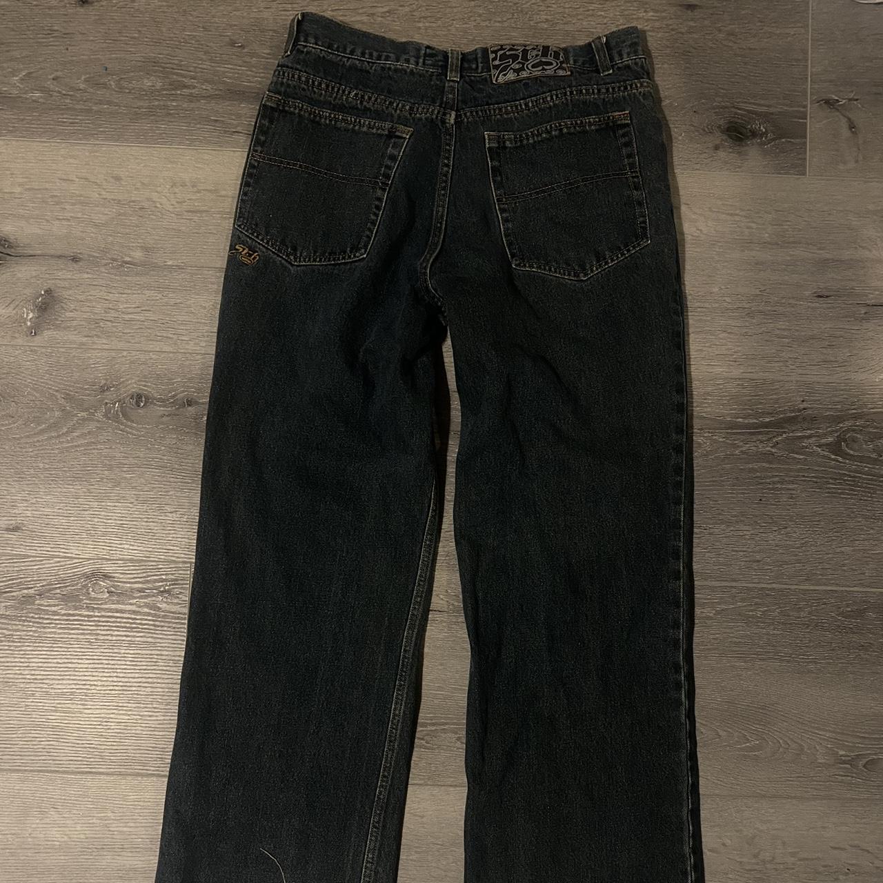 Baggy Jeans In Dark Wash Size 30 In Mens But Cut At Depop