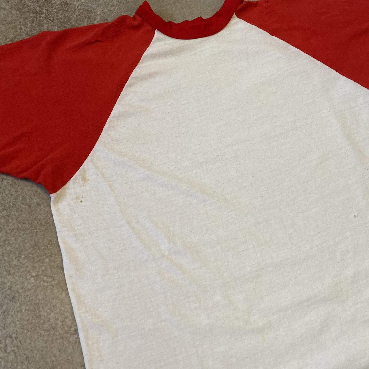 True Vintage 70s Russell Athletic Raglan Shirt... - Depop