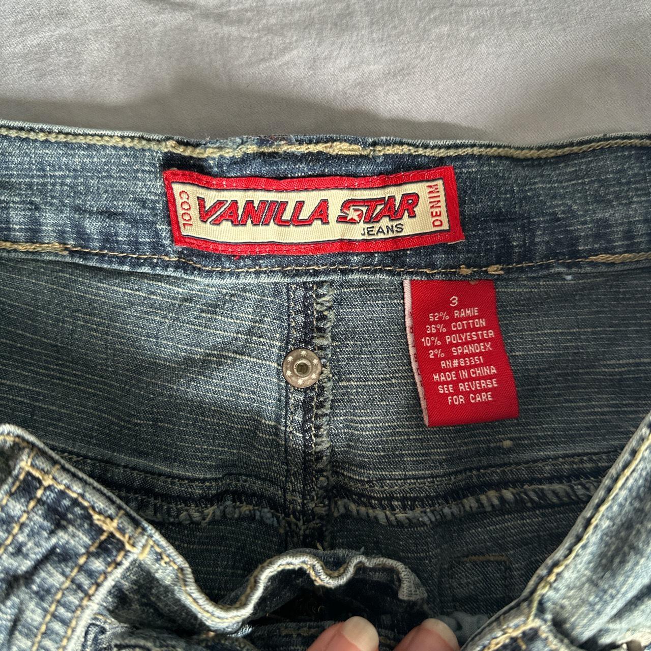 Vintage vanilla star jeans size 3 (super stretchy... - Depop