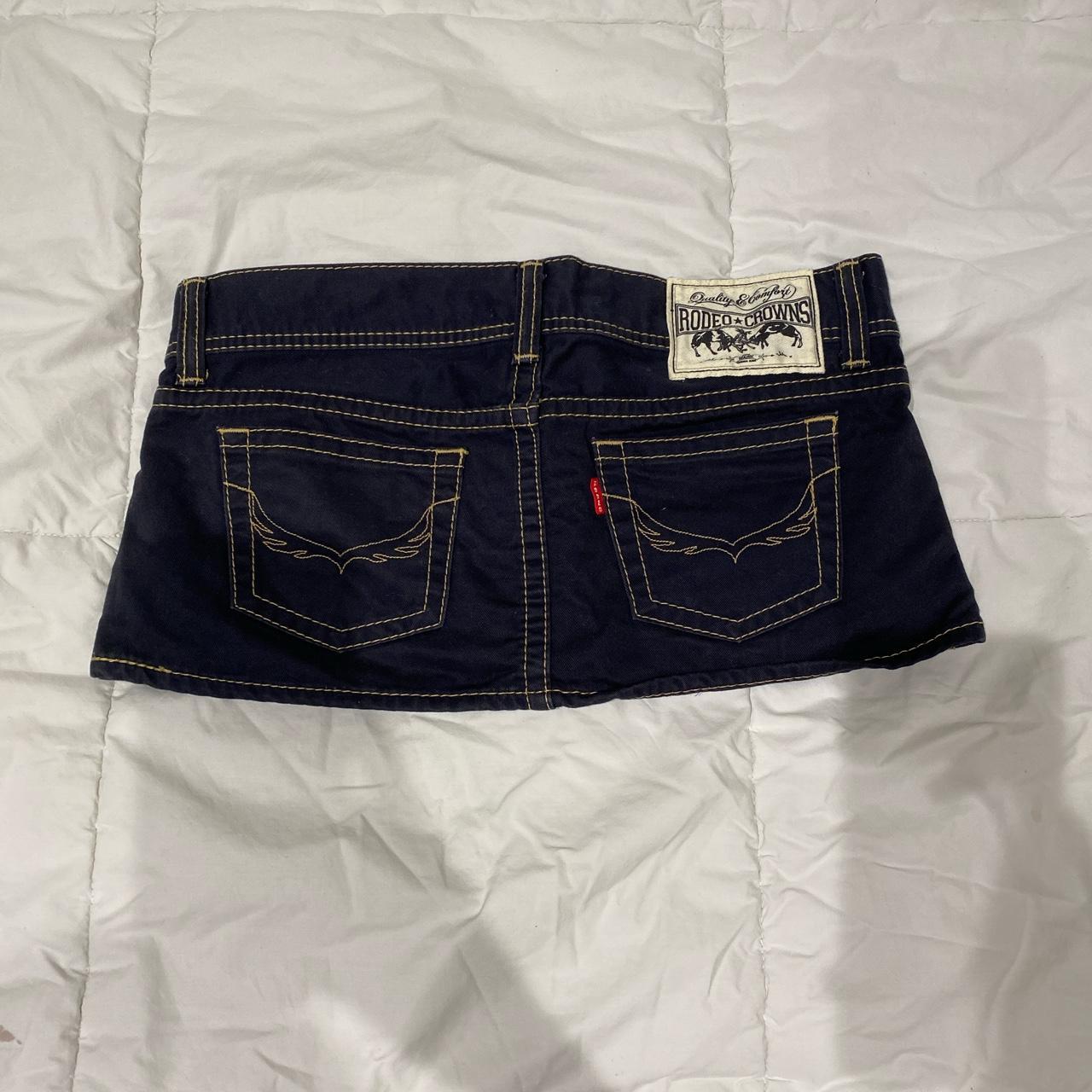 black micro mini skirt 🖤 -31 waist, 8 1/2 front... - Depop