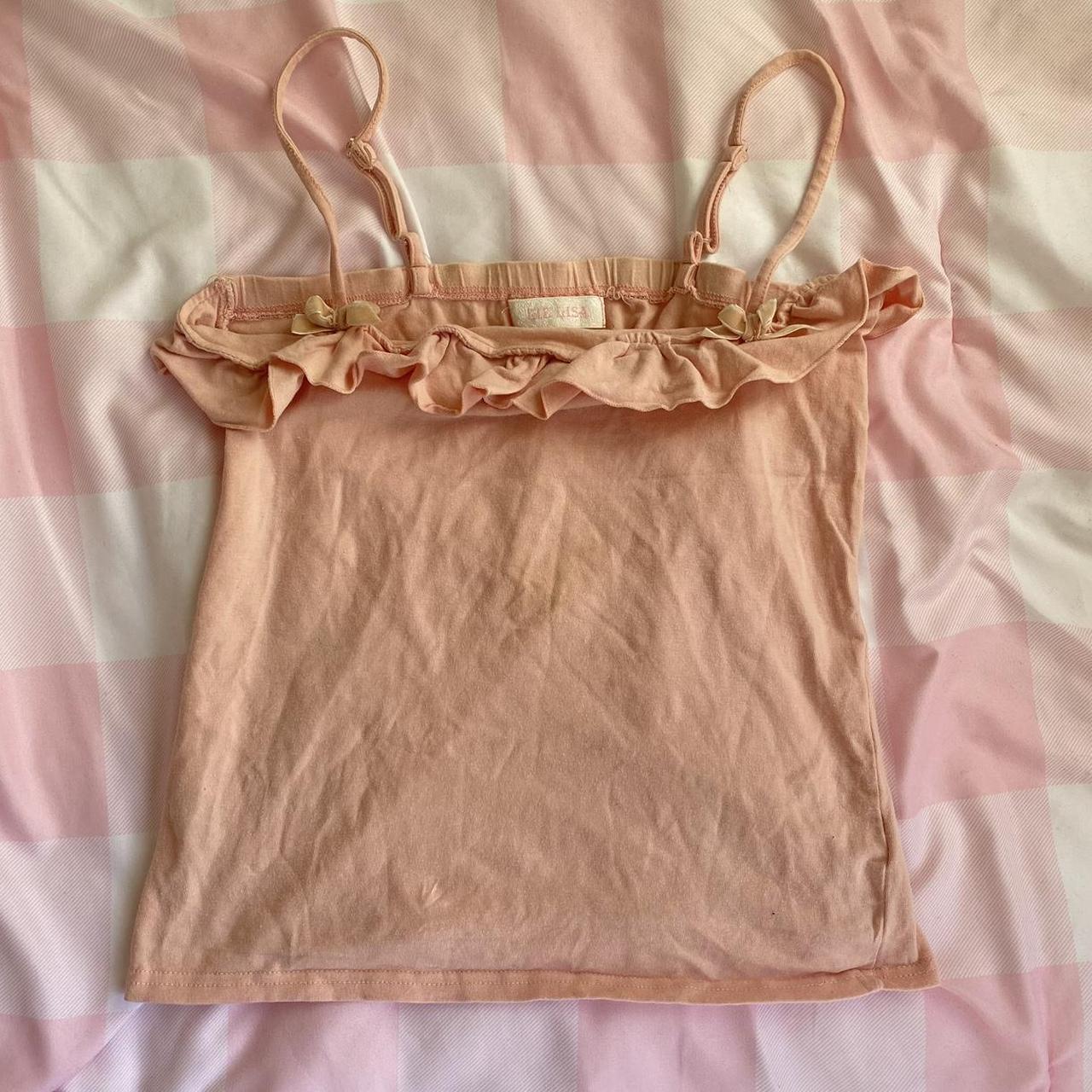 liz lisa pink ruffle cami ~imported from... - Depop