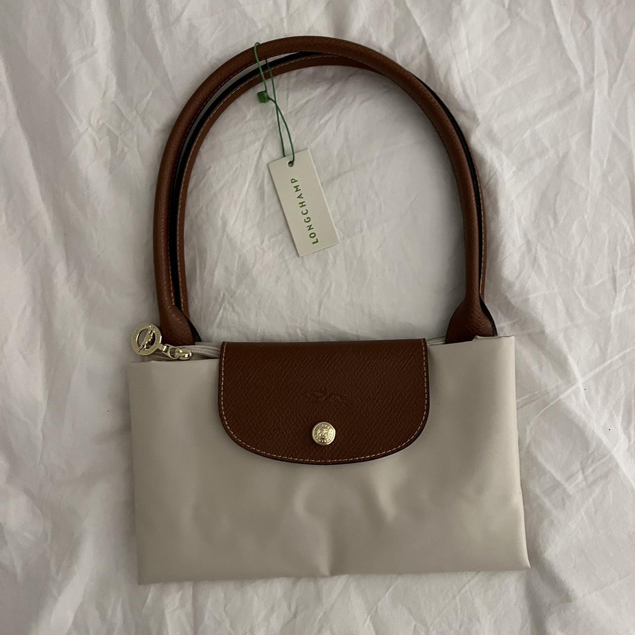 Beige/cream, longchamp, le pillage tote bag. Size... - Depop