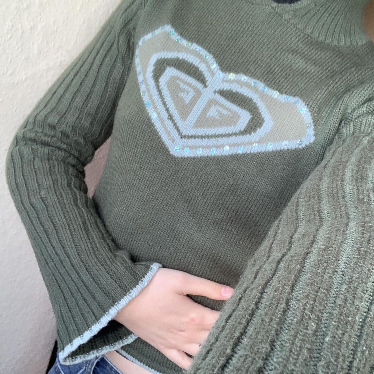 Roxy Quicksilver y2k knitted jumper. Ribbed slightly... - Depop