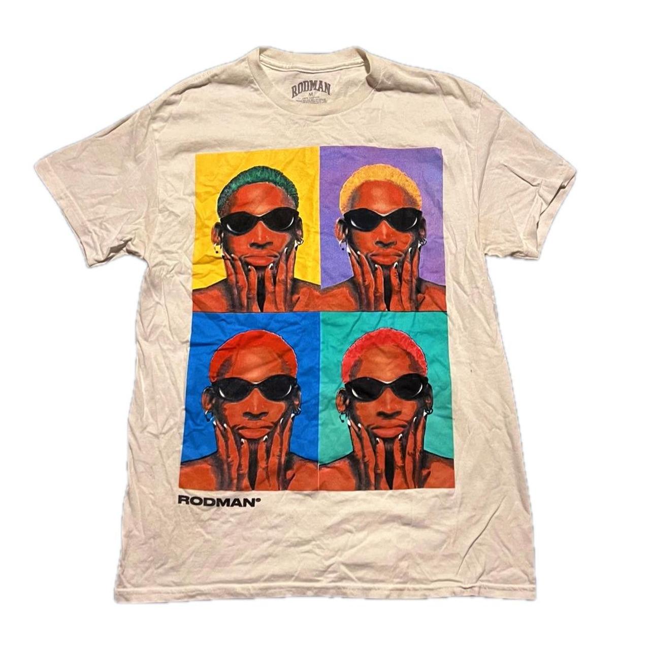 RODMAN color pop graphic men’s t-shirt Size: M... - Depop