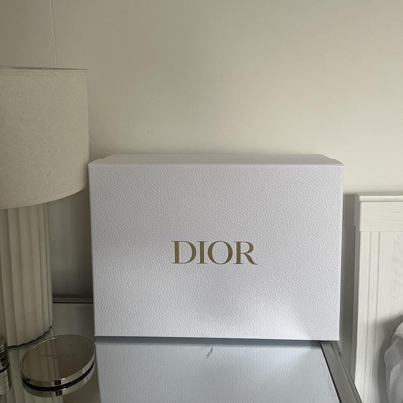 Dior empty gift box white and gold brand new perfect... - Depop