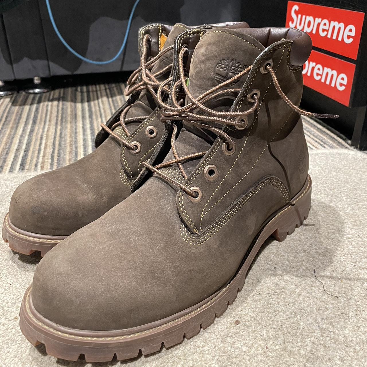 TIMBERLAND 6 INCH, BROWN, UK8 tidy pair of timbs,... - Depop