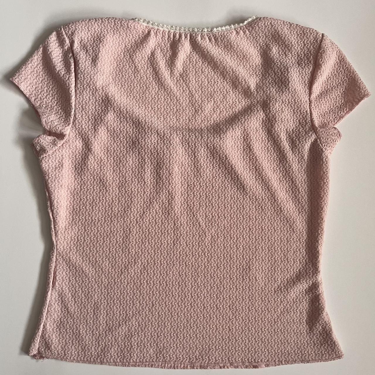 Brandy-Style Coquette Light Pink Babydoll Top Soft... | Depop