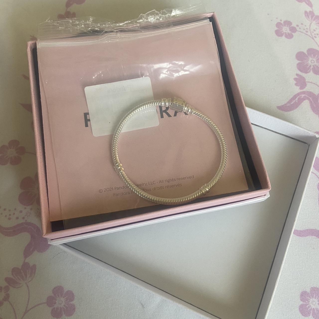 Pandora Moments Barrel Clasp Snake Chain Bracelet... - Depop