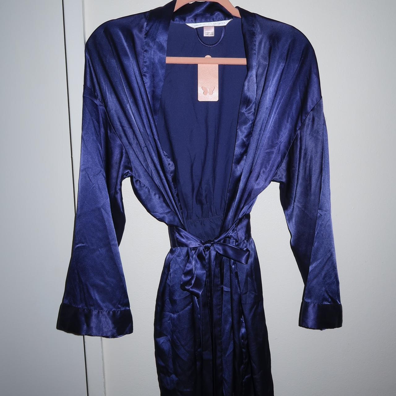 Victoria’s Secret Blue Silk Robe🫧 Brand New Old... - Depop